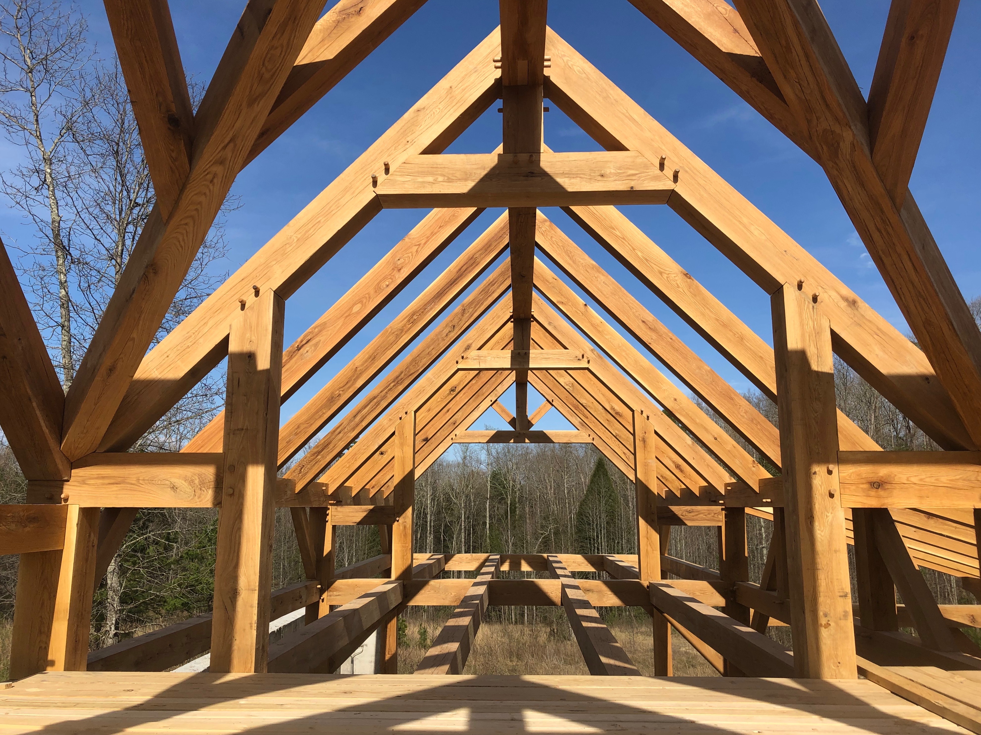 Small Timber Frame House Loft